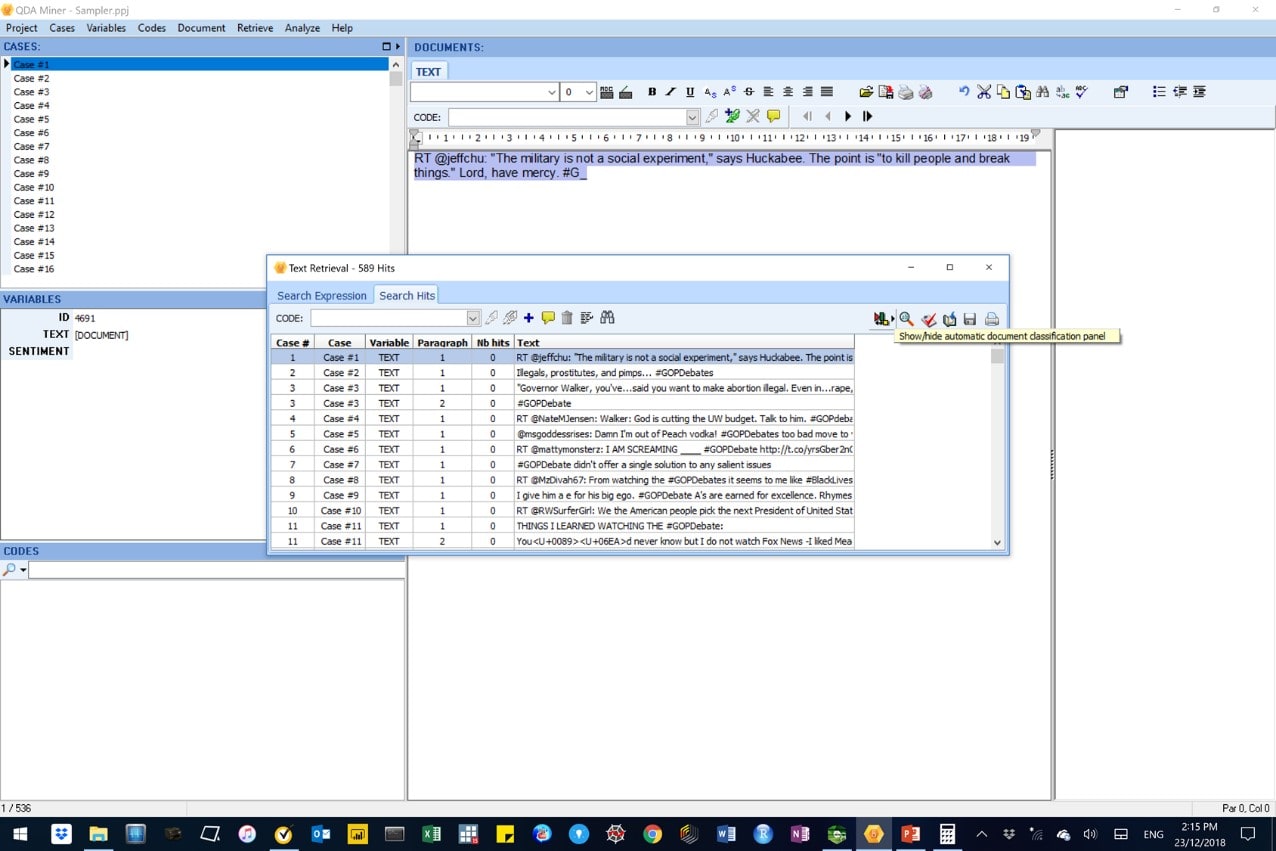 Figure 16: Selection of the WordStat automatic document classification ... Figure 16: Selection of the WordStat automatic document classification ...
